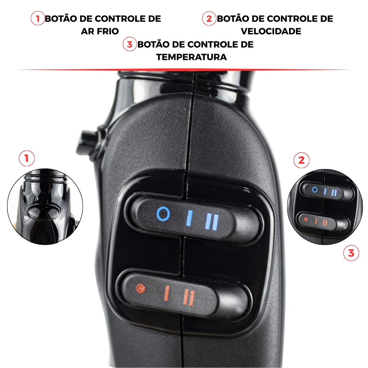 Secador Cabelo 2200W Hairstar 9900-Promax Íon Sem Frizz 220v - Arte ...