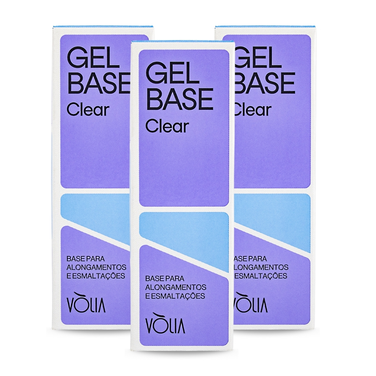 Kit 3 Gel Base Clear Frasco 9g Alongamento Unha LED/UV Vòlia - Arte ...