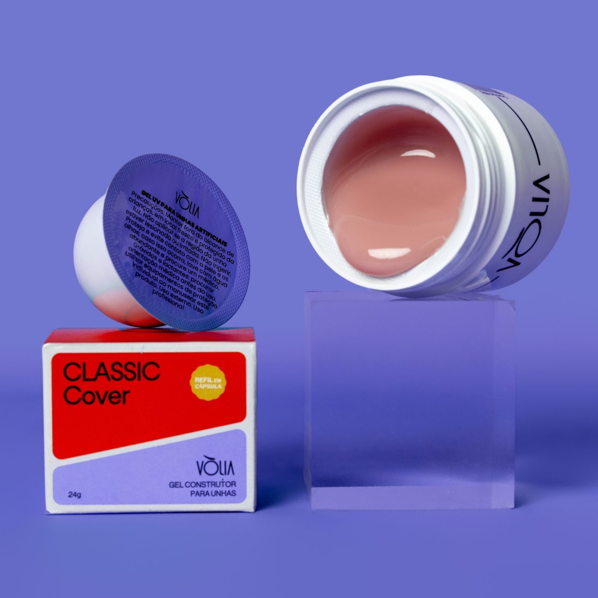 Blister Gel Classic Cover Alongamento Unhas LED/UV 24g Vòlia - Arte ...