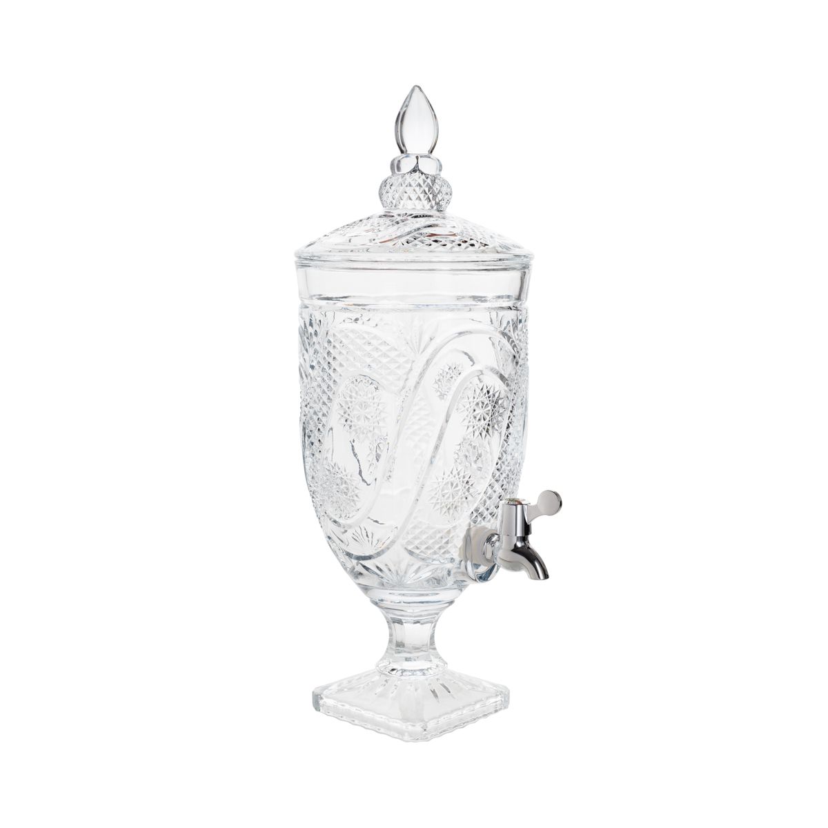 DISPENSER P/BEBIDA DE CRISTAL C/PÉ GLORY 4L - e-utilities