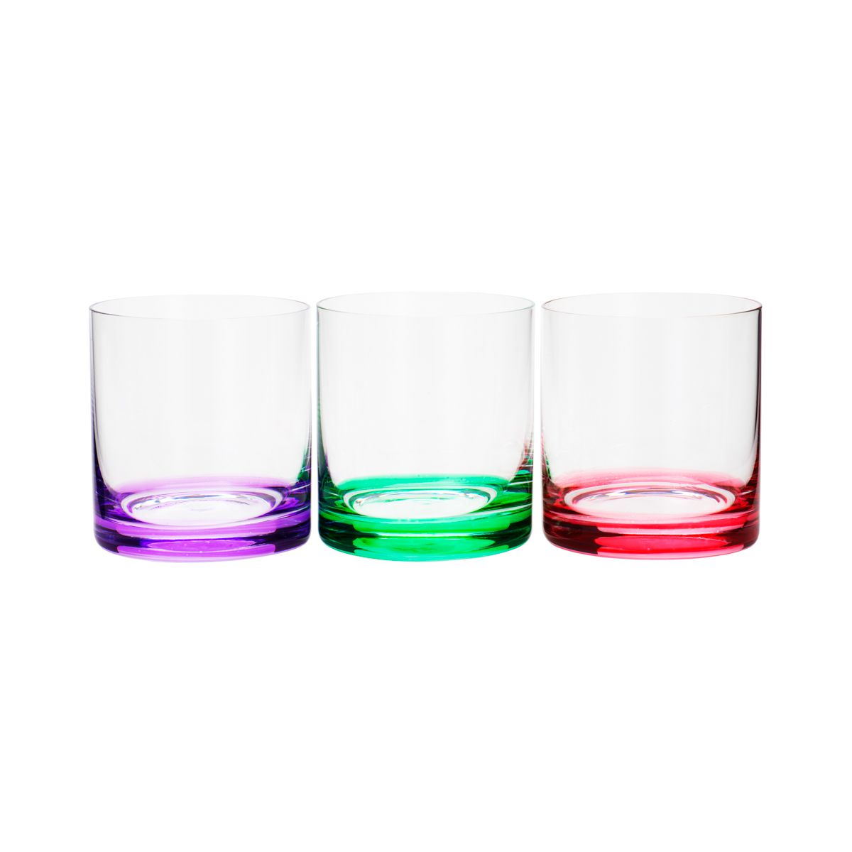 CJ 6 COPOS WHISKY CRISTAL ECOLÓGICO SET-BAR COLORIDO 310ML - e-utilities.com