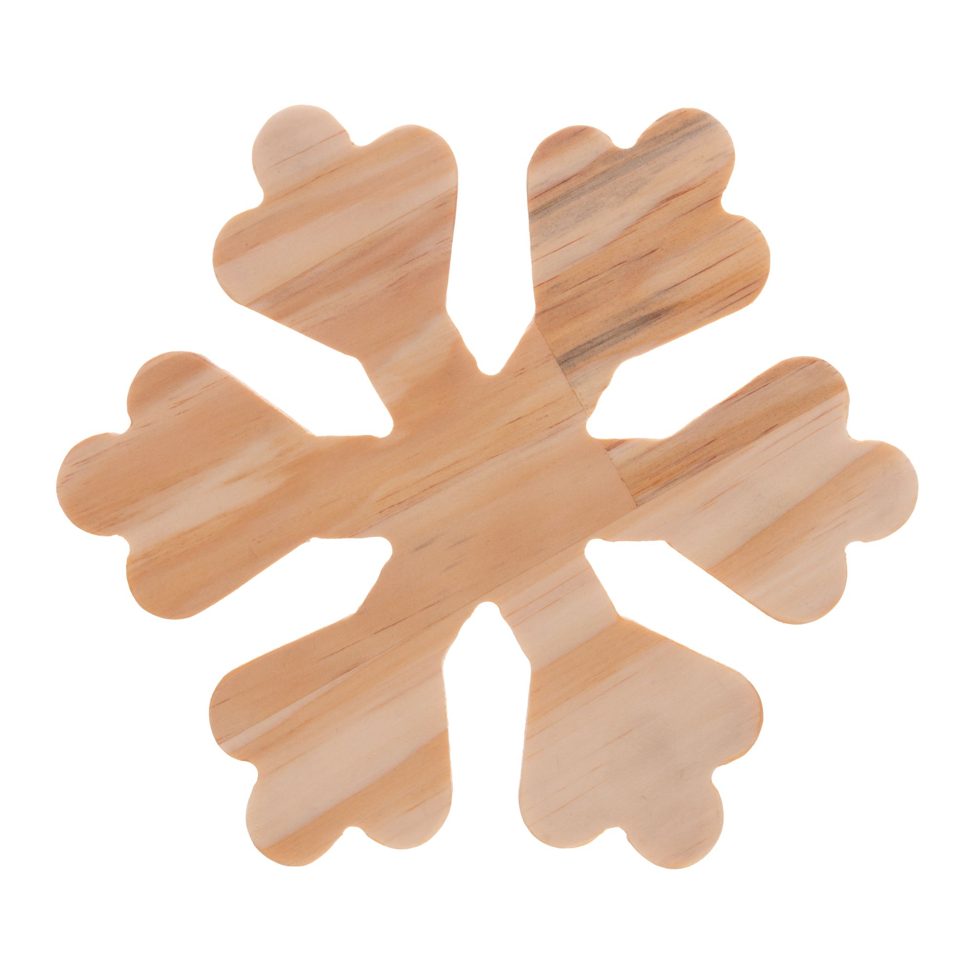 CONJUNTO 4 DESCANSOS PARA PANELA EM MADEIRA PINUS FLOCO DE NEVE 20CM X ...