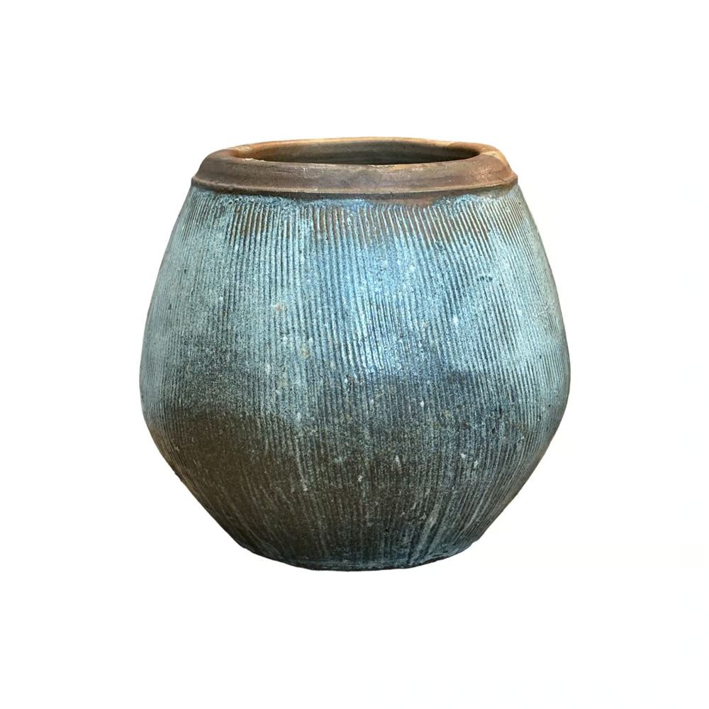 VASO RUSTICO DE CERAMICA IMPORTADO SEUL BRANCO D55XA56CM - e-utilities.com