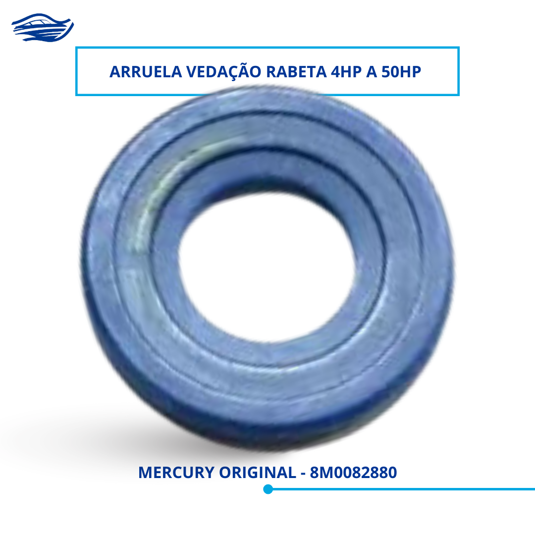 Arruela Vedação Rabeta Mercury Japonês - 8m0082880 - A Maior Loja Náutica da Região!