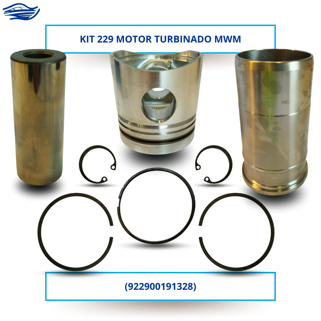 Kit Motor MWM 229 Turbinado Para 1 Cilindro 922900191328 - A Maior Loja ...