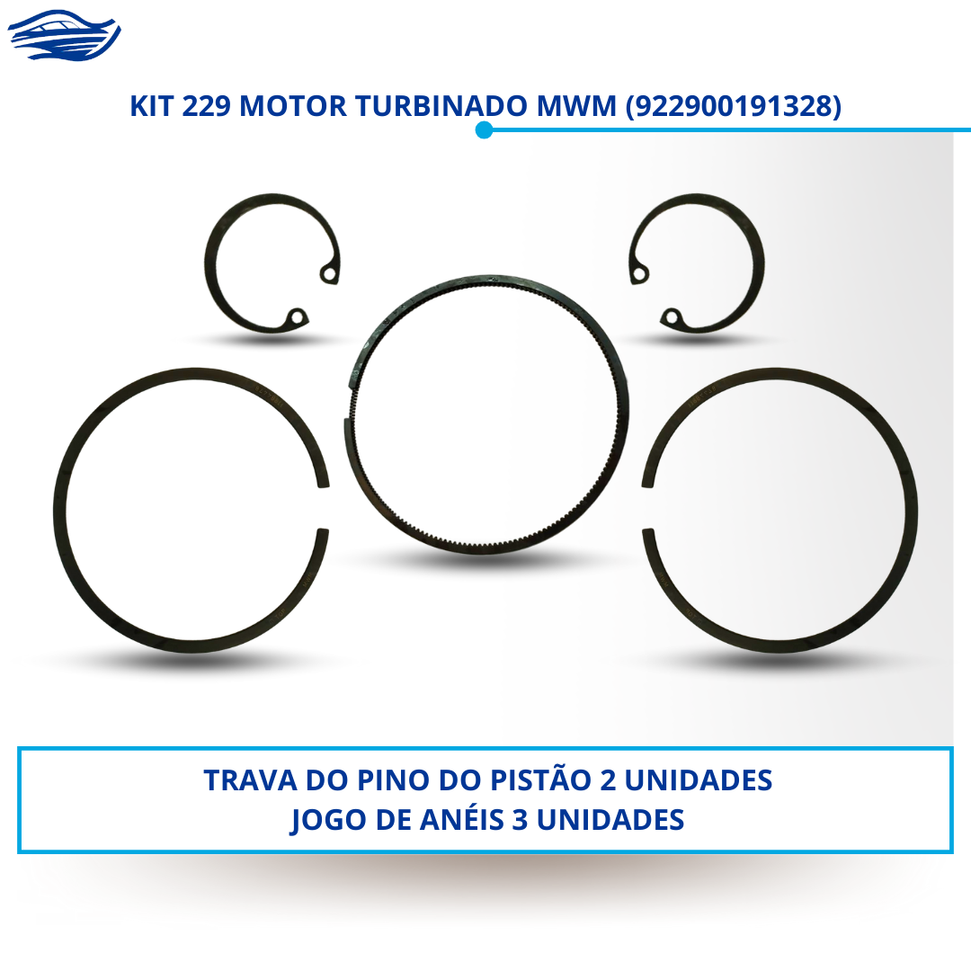 Kit Motor MWM 229 Turbinado Para 1 Cilindro 922900191328 - A Maior Loja ...