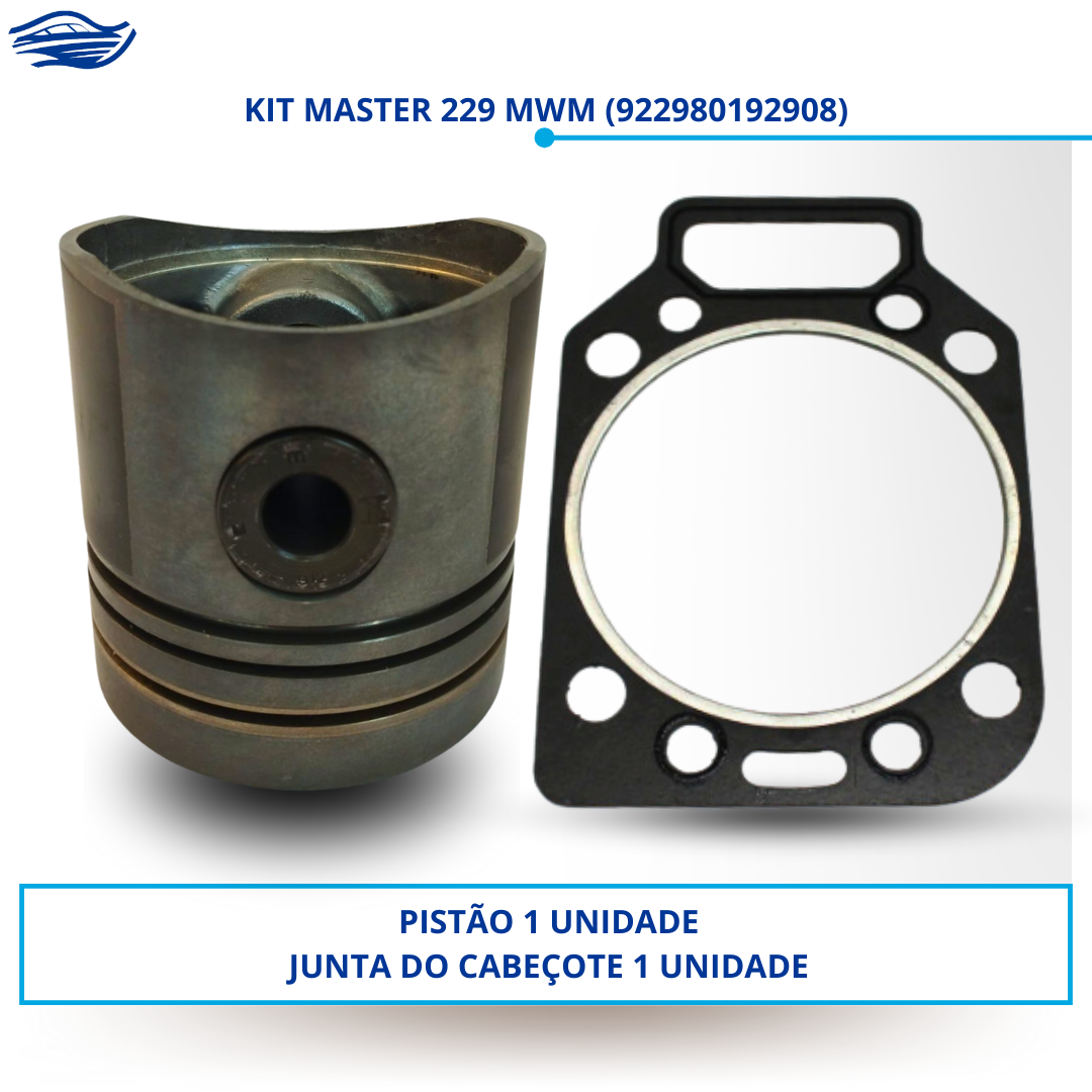Kit Master Motor MWM 229 Aspirado 1 Cilindro 922980192908 - A Maior ...