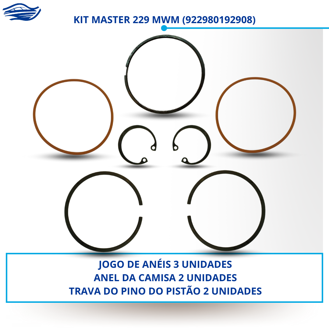 Kit Master Motor MWM 229 Aspirado 1 Cilindro 922980192908 - A Maior ...