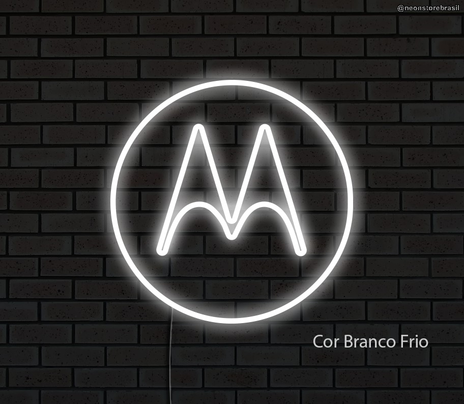 Motorola - Luminária em Neon de LED (A=27cm x L=27cm) - Neon Store