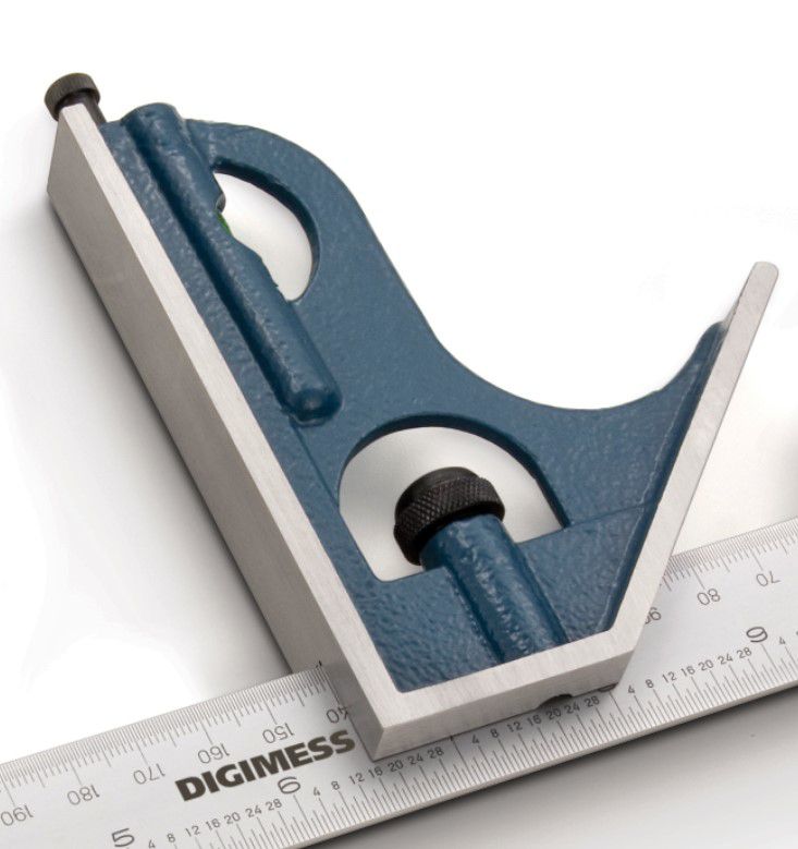 Esquadro Combinado Completo Com Régua de 300 mm Digimess - CÔVADO MEDIÇÕES