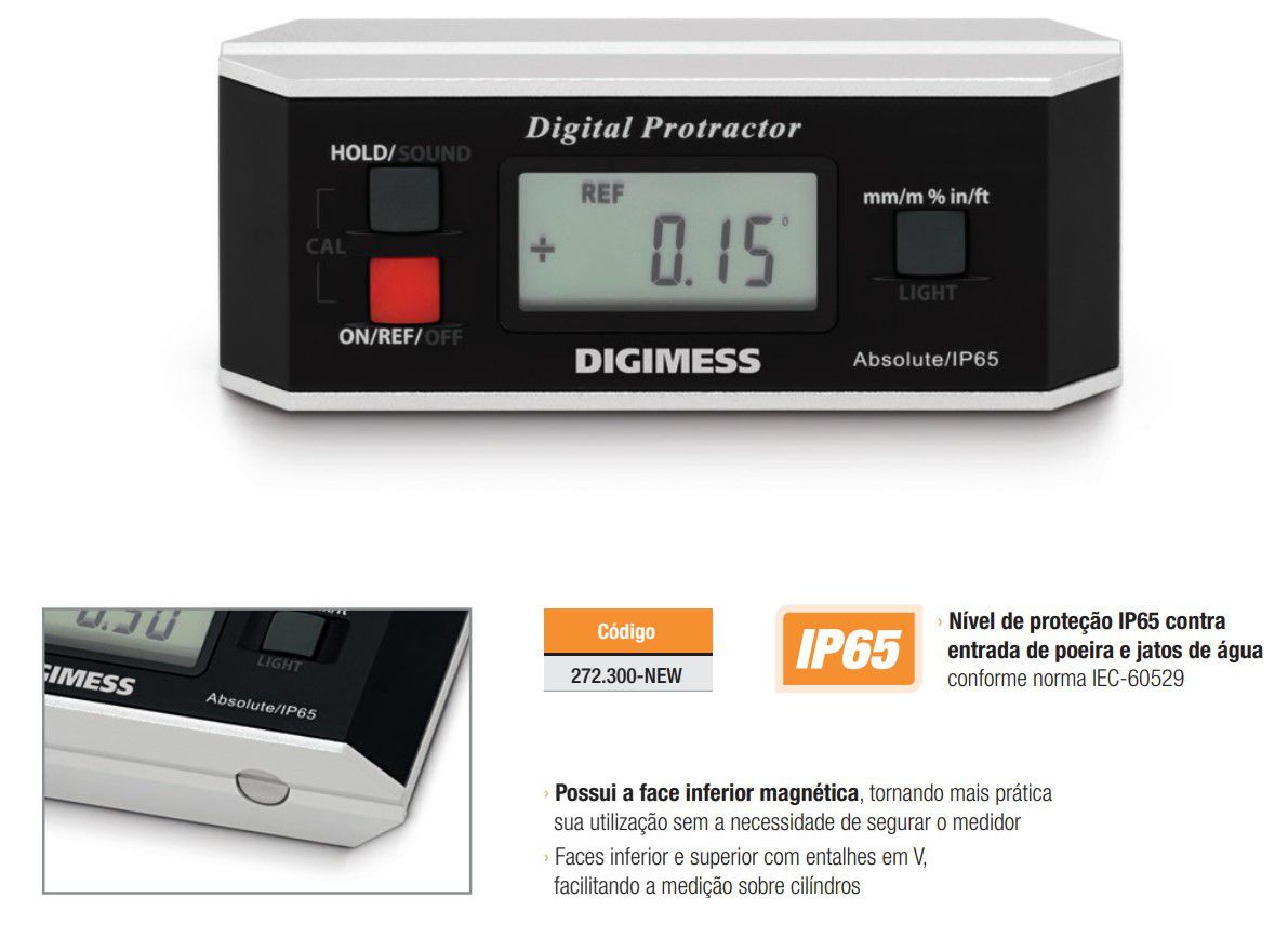 Inclinômetro Digital com proteção (IP65) de 150mm Digimess - CÔVADO ...
