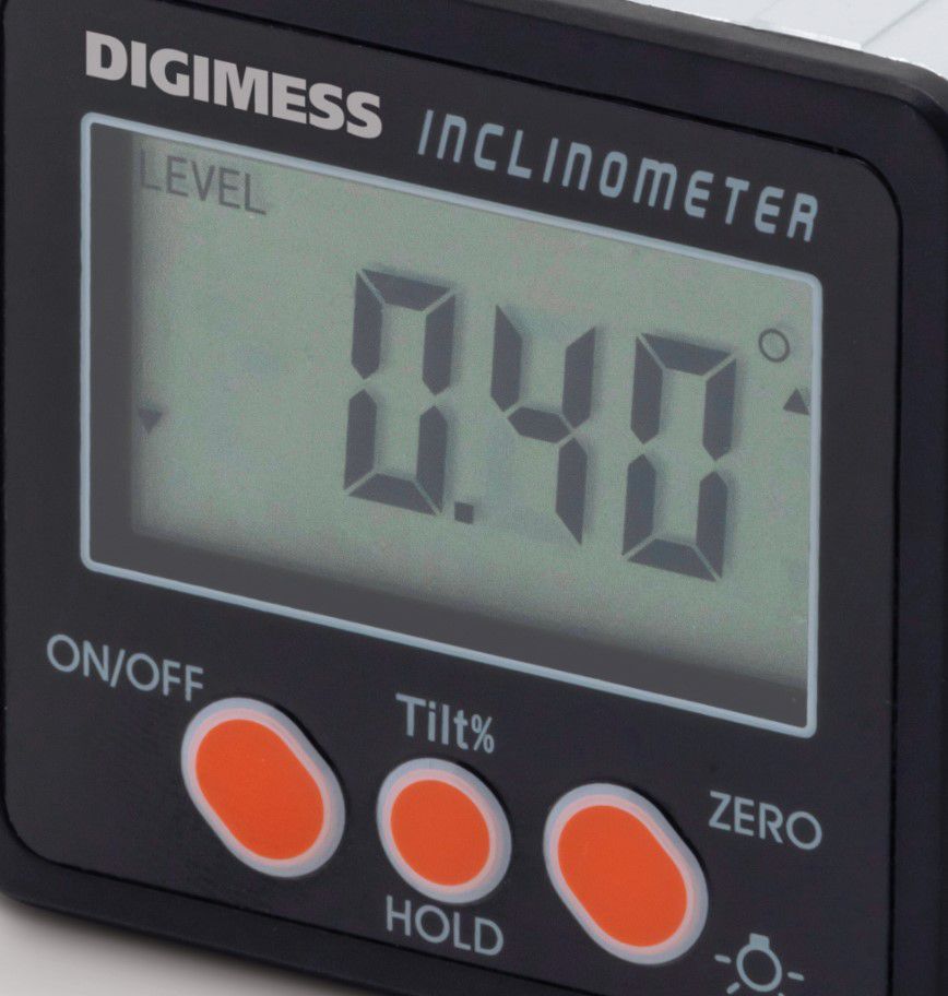Inclinômetro Digital de bolso com base de 42mm Digimess - CÔVADO MEDIÇÕES