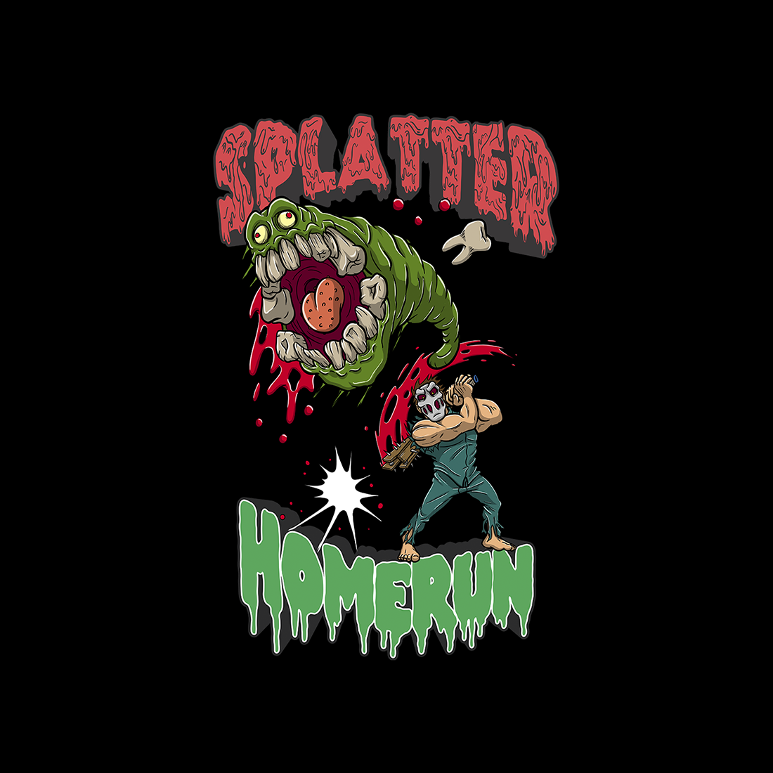 CAMISETA SPLATTER HOMERUN | EXPLOSÃO CRIATIVA - EXPLOSÃO CRIATIVA