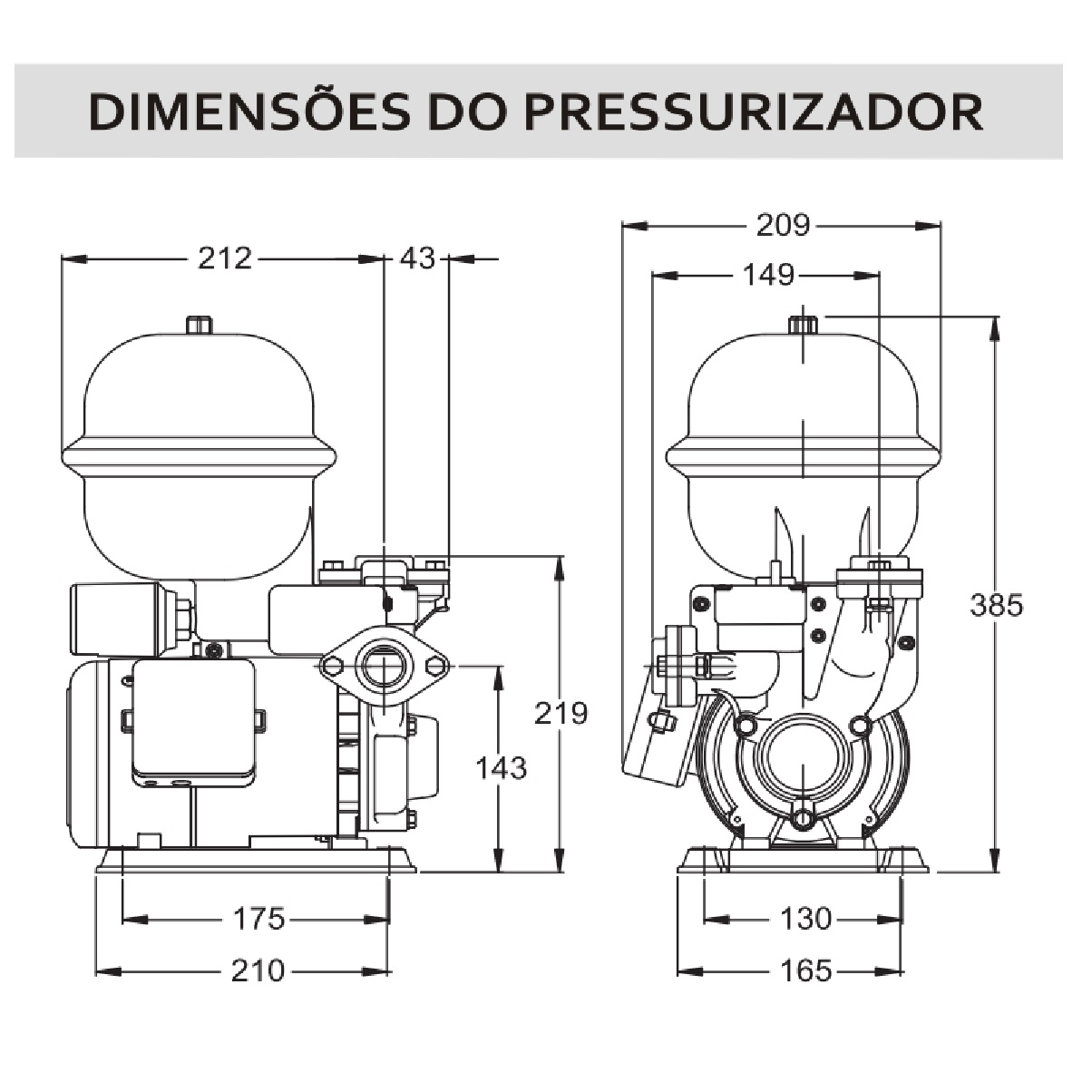 Pressurizador Komeco TP 820 G2-BIVOLT | Melhor preço - Erasolar Energia
