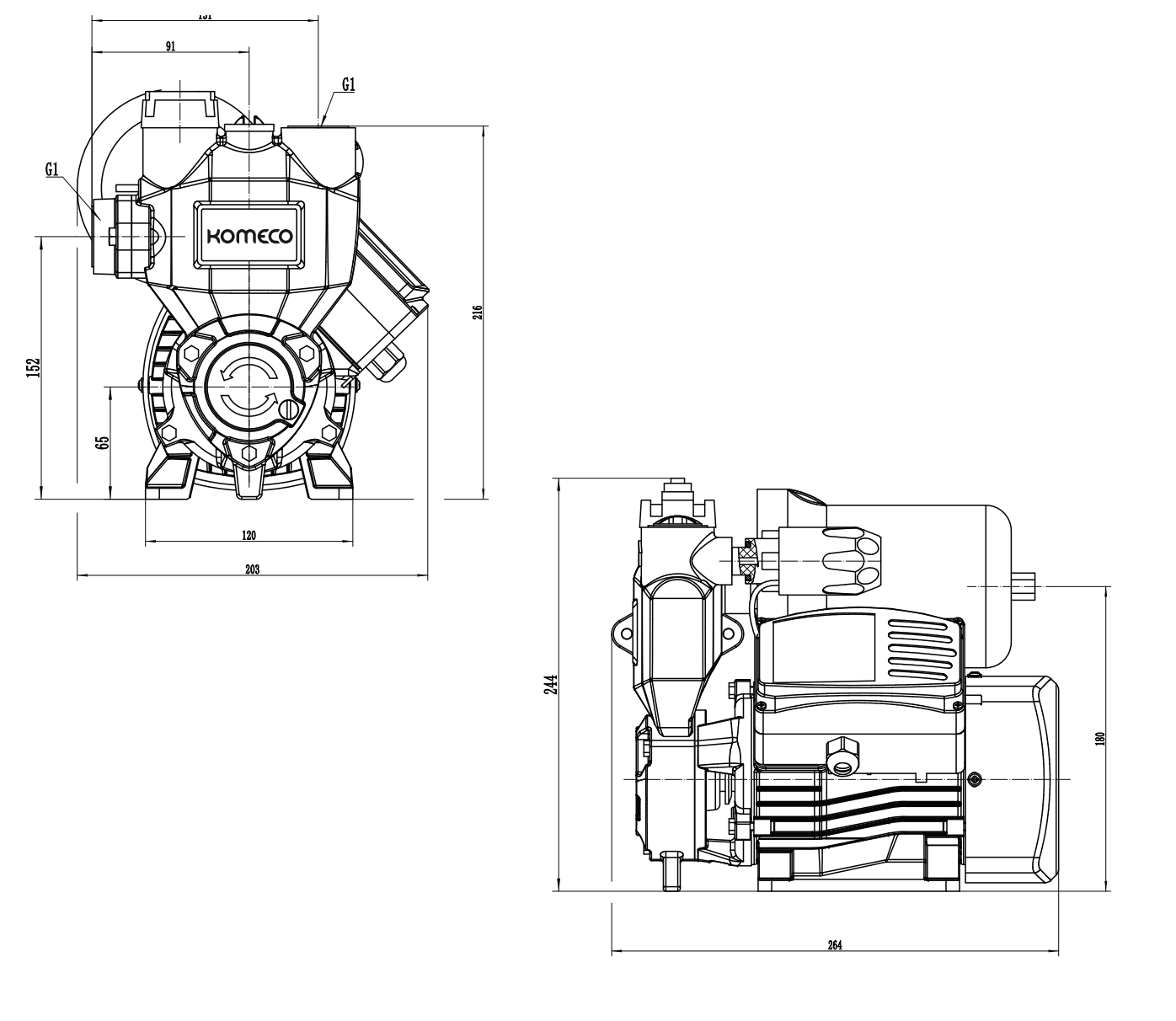 Bomba Pressurizador UP 725 Ultra press 725 Komeco Bivolt - Erasolar Energia