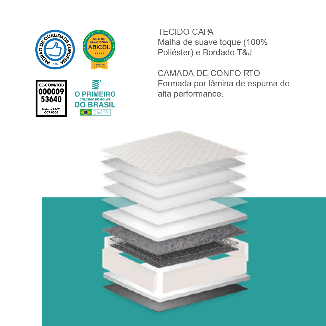 Epeda Avila com Espuma de Alta Performance | Epeda - Flex Colchões