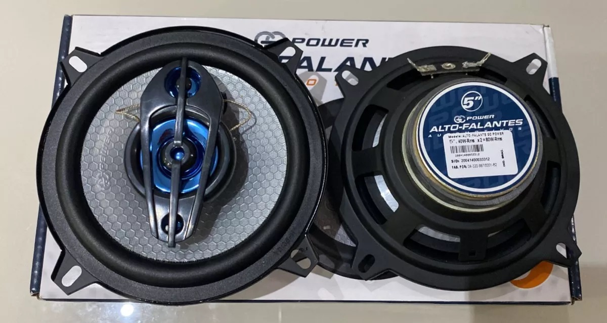 Kit Alto Falante 4 Polegadas Triaxial 60w Rms Gc Power - Maximus Car Sound