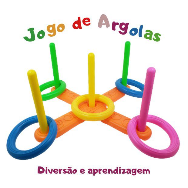 Brinquedo Jogo De Argolas Infantil Educativo Art Brink - Jolulu