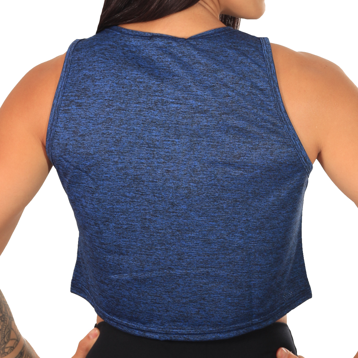 Regata Cropped Bs Cross Para Crossfit - Original - Neroazzurro