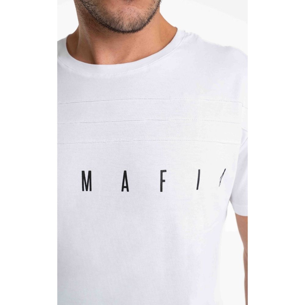 Camiseta La Mafia Manga Curta Permanentes Masculina Branca - Dom Store ...