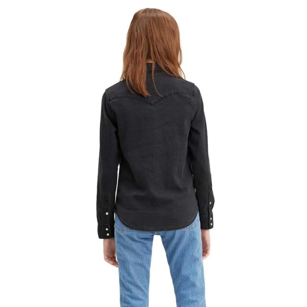 Camisa Levi's The Ultimate Western Feminina Preta - Dom Store ...