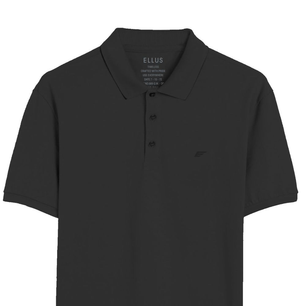 Polo Ellus Cotton Fine Easa Classic Masculina Preto - Dom Store ...