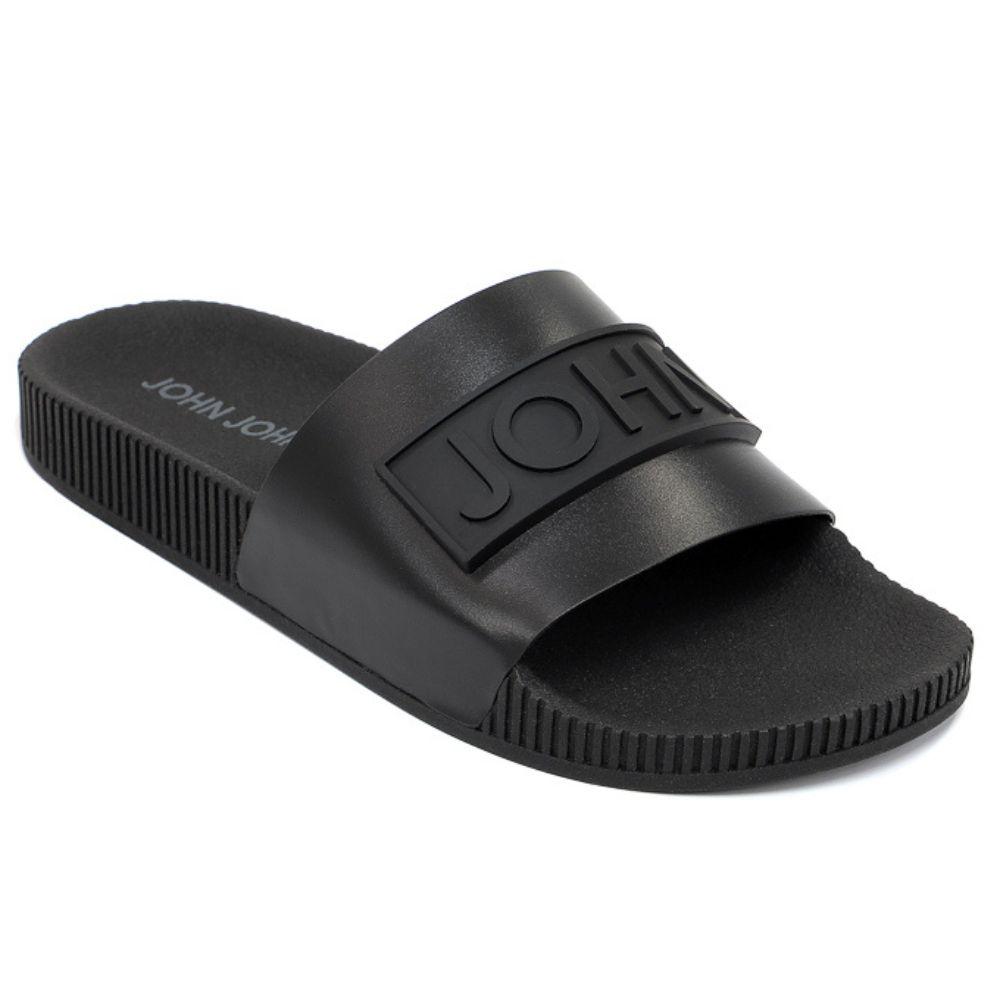 Sandália Slide John John Ares Black Feminino - Dom Store Multimarcas ...