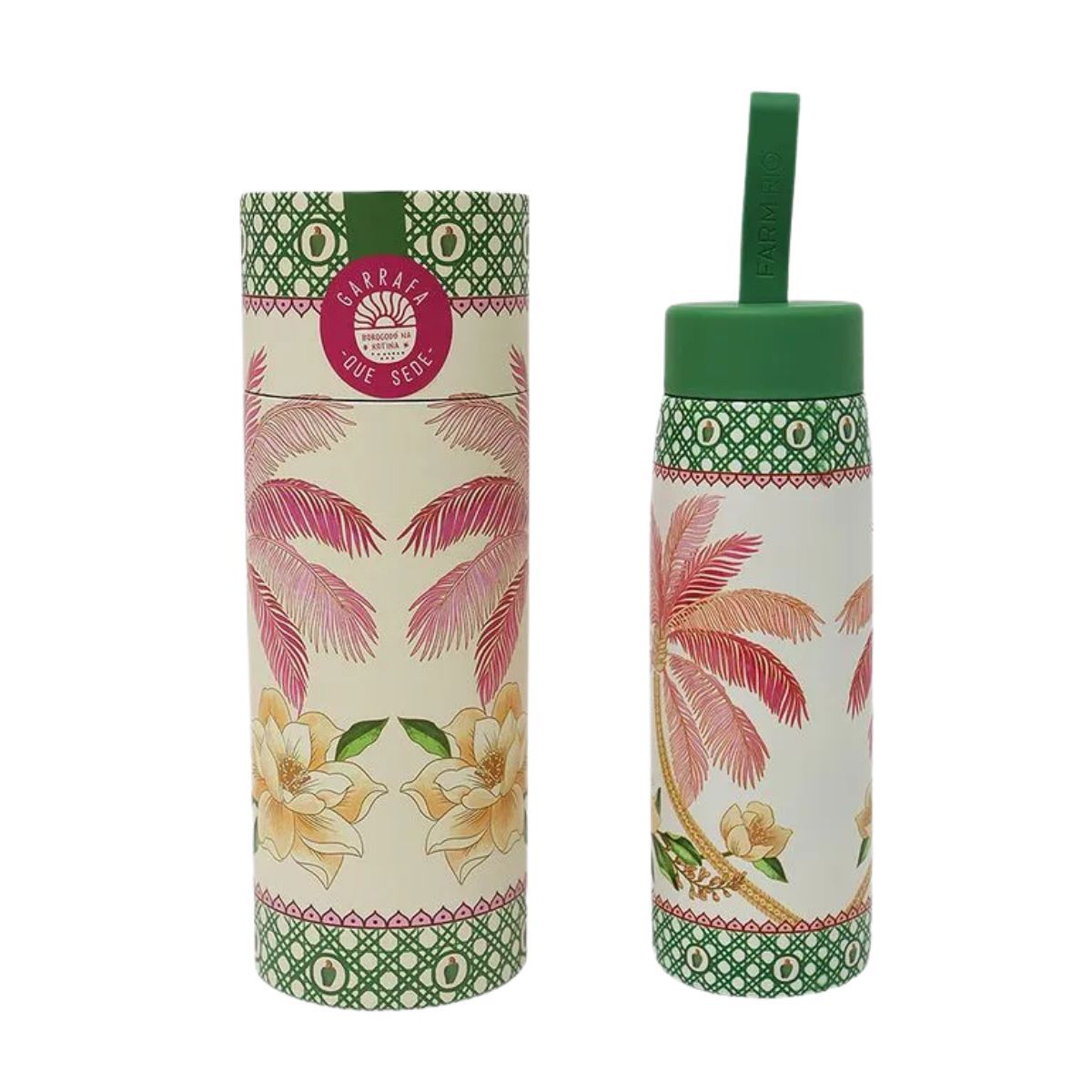 Garrafa Farm Que Sede Delicadeza de Verão 500ML - Dom Store Multimarcas ...