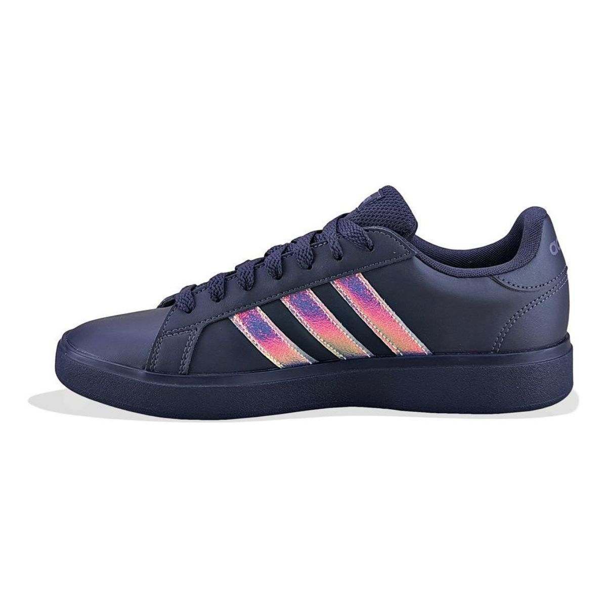Tênis Adidas Grand Court Base 2.0 Feminino Preto Holográfico - Dom ...