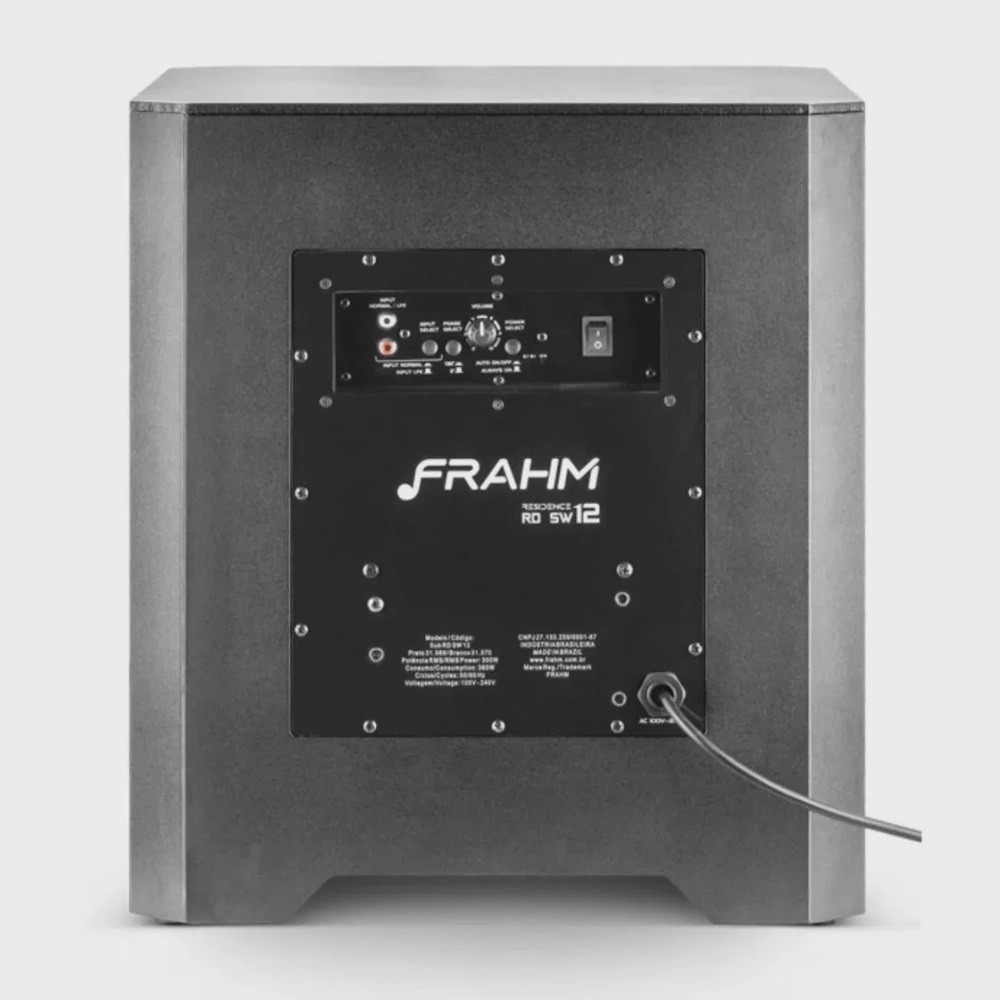 Subwoofer Frahm RD SW12 - AG SOUND EQUIPAMENTOS DE ÁUDIO