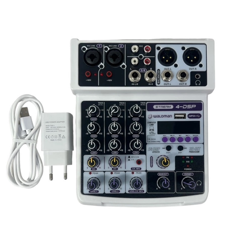 Mesa de som Waldman 4 Canais ST-4DSP - AG SOUND EQUIPAMENTOS DE ÁUDIO