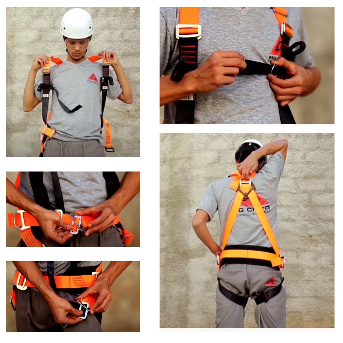 Kit Epi para Altura - Cinto Paraquedista + Trava Quedas + 20m corda ...