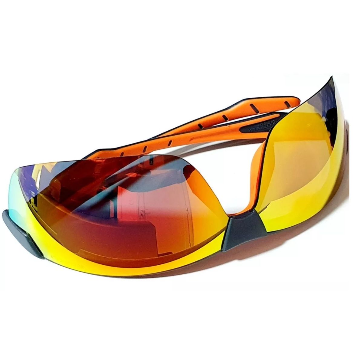 Oculos Epi Esportivo Neon Lente Vermelho Espelhado Steelflex CA 40906 - COMSEG EPI ...