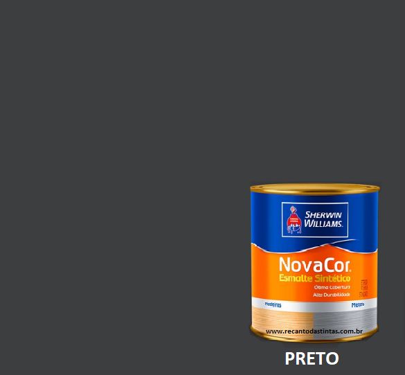 Novacor Esm Preto Fosco QT - A Melhor Loja de Tintas da Zona Leste ...