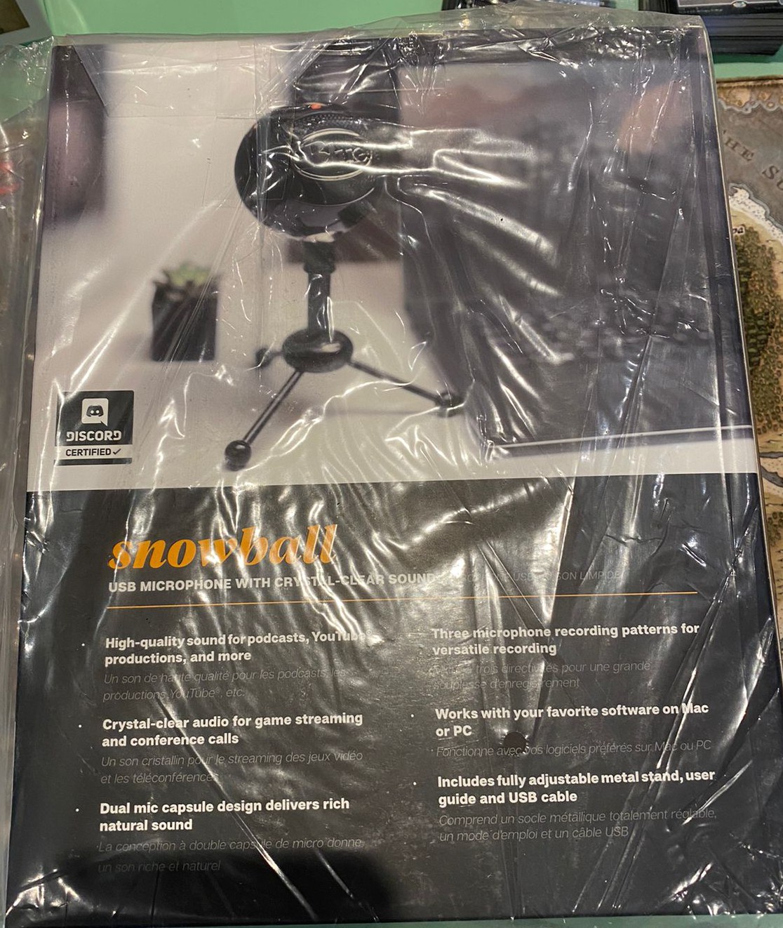 Microfone Snowball Blue - Dalaran Games