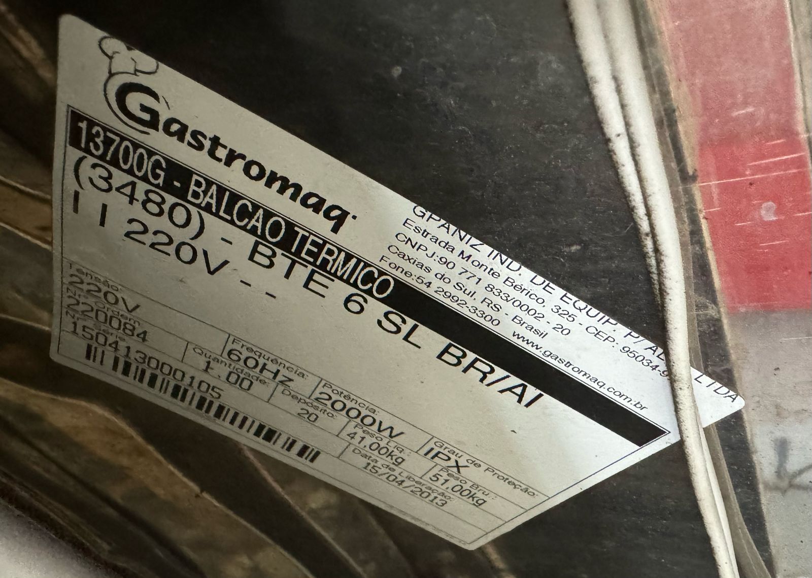 Buffet Gastromaq Térmico 6 Cubas 220v BTE-06 Inox [Usado] - Ilha das Cozinhas - Comércio de ...