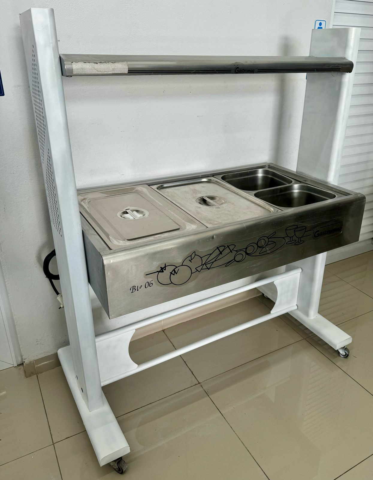 Buffet Gastromaq Térmico 6 Cubas 220v BTE-06 Inox [Usado] - Ilha das Cozinhas - Comércio de ...