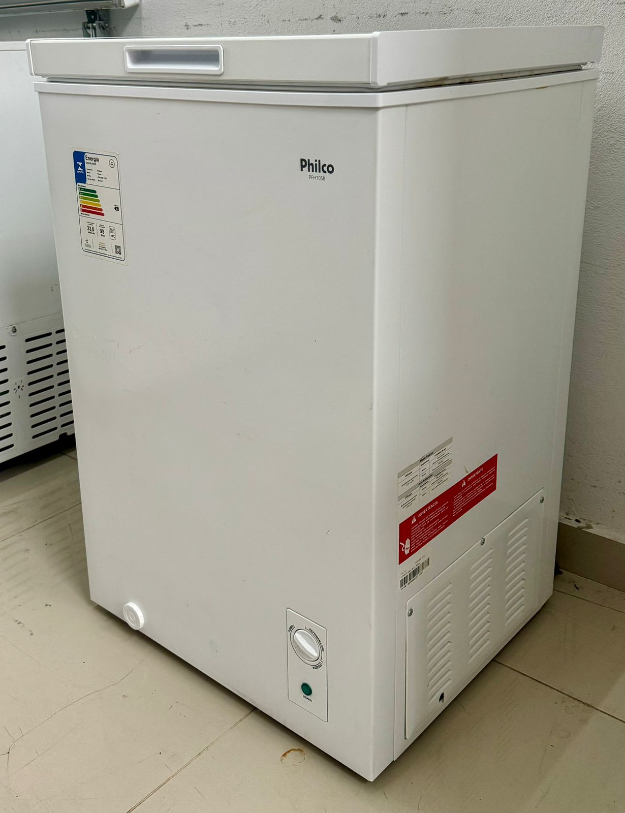 Freezer Horizontal Philco 2 em 1 PFH105B 99L 110V [Usado] - Ilha das ...