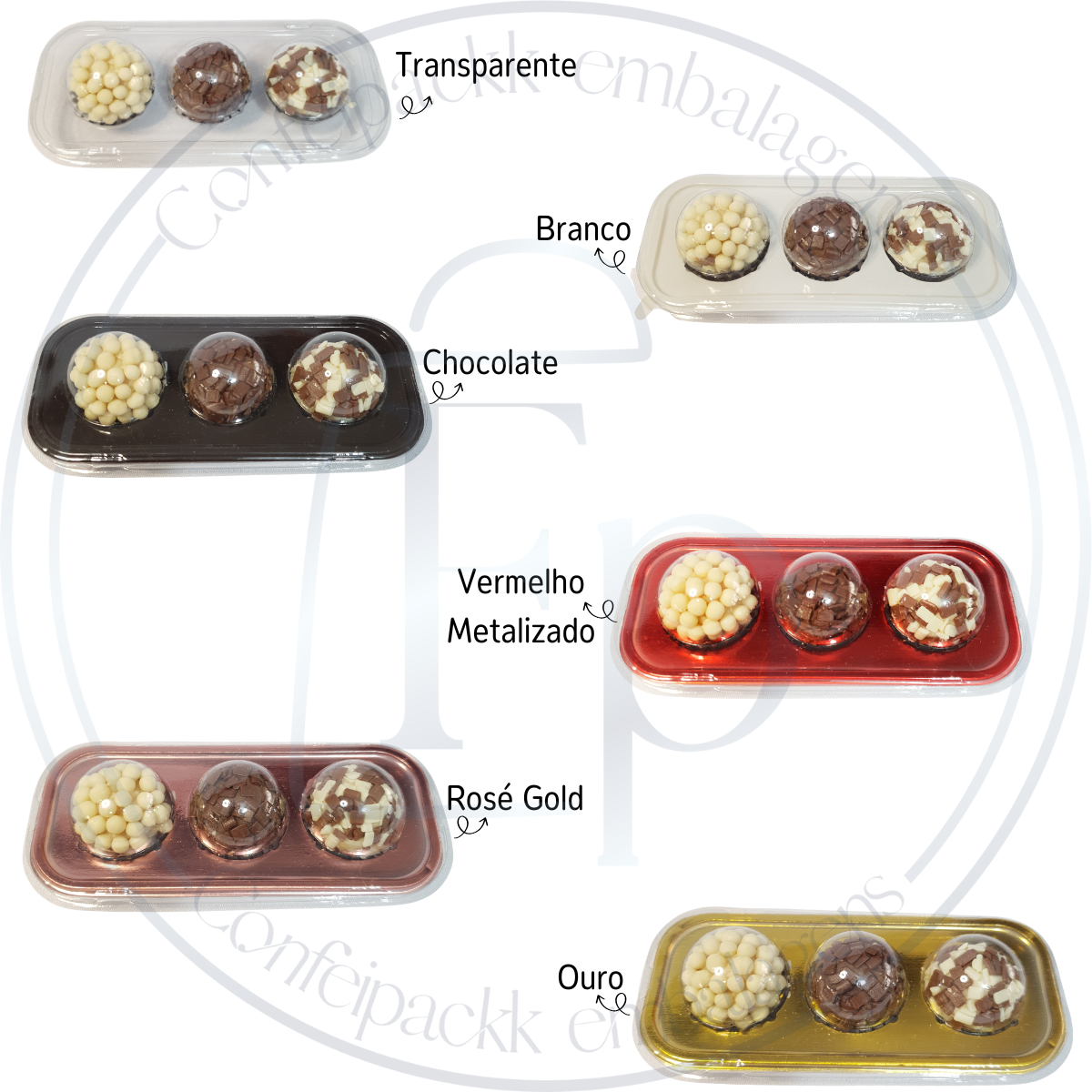 Flipball 3 Cavidades Flip Festas | Blister para Brigadeiros ...