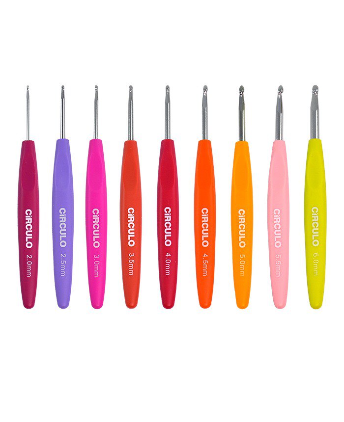 Agulha Croche Circulo Plástico Matte - 2.5mm - Déa Fios de Crochê