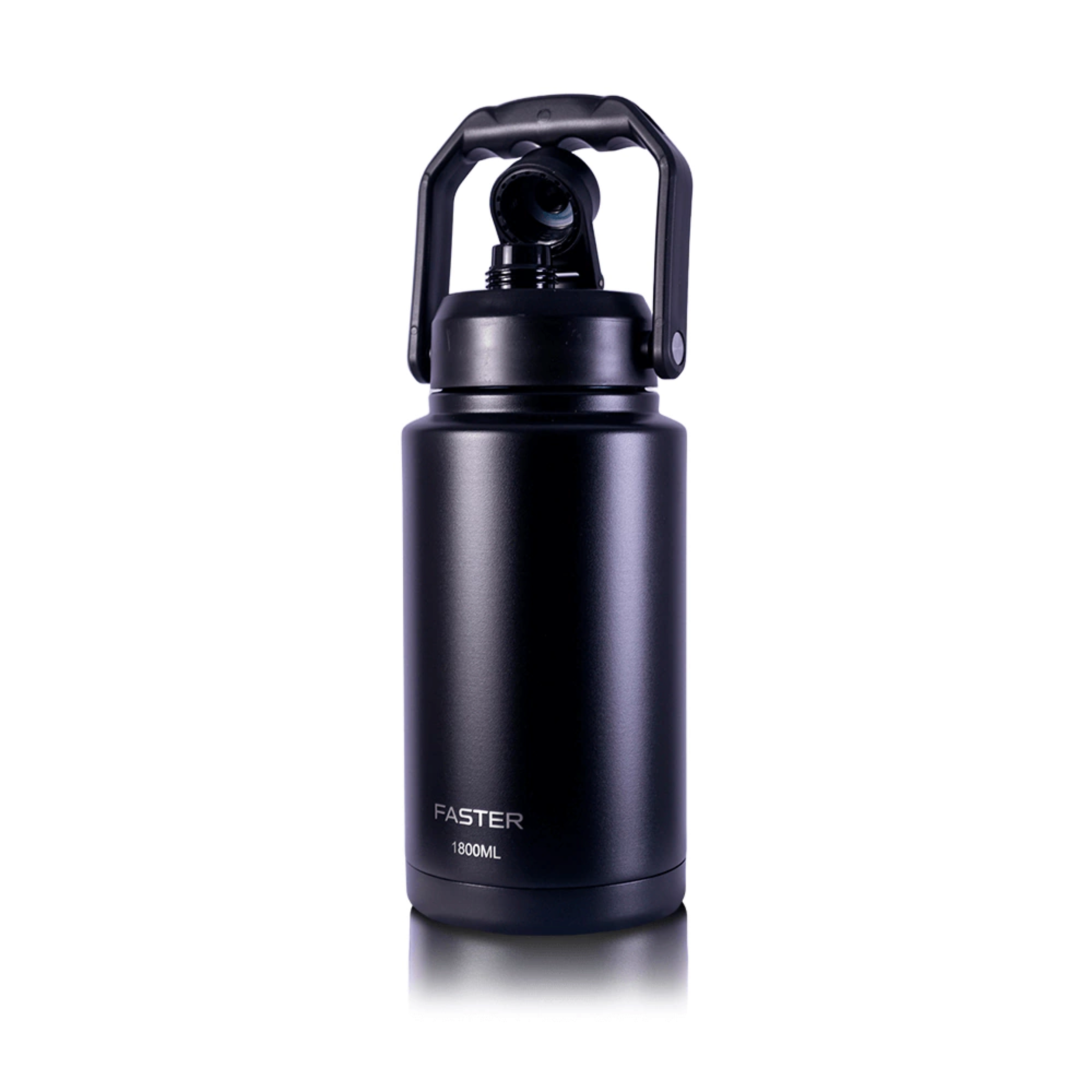 GARRAFA FASTER BIG - BLACK 1800ML - Empório da Garrafa - Garrafas térmicas ao seu estilo!