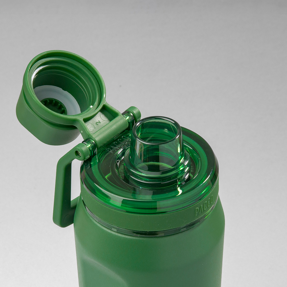 Garrafa Térmica PACCO Vyta 650ml - Verde Militar - Empório da Garrafa - Garrafas térmicas ao seu ...
