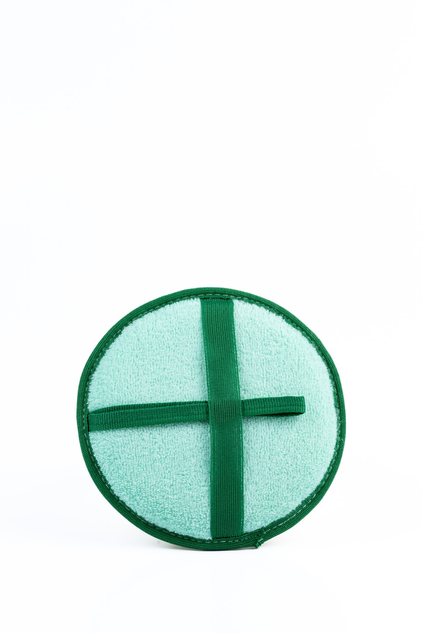 Bucha vegetal verde oval com pendurador - Jardim Eco Cosmeticos