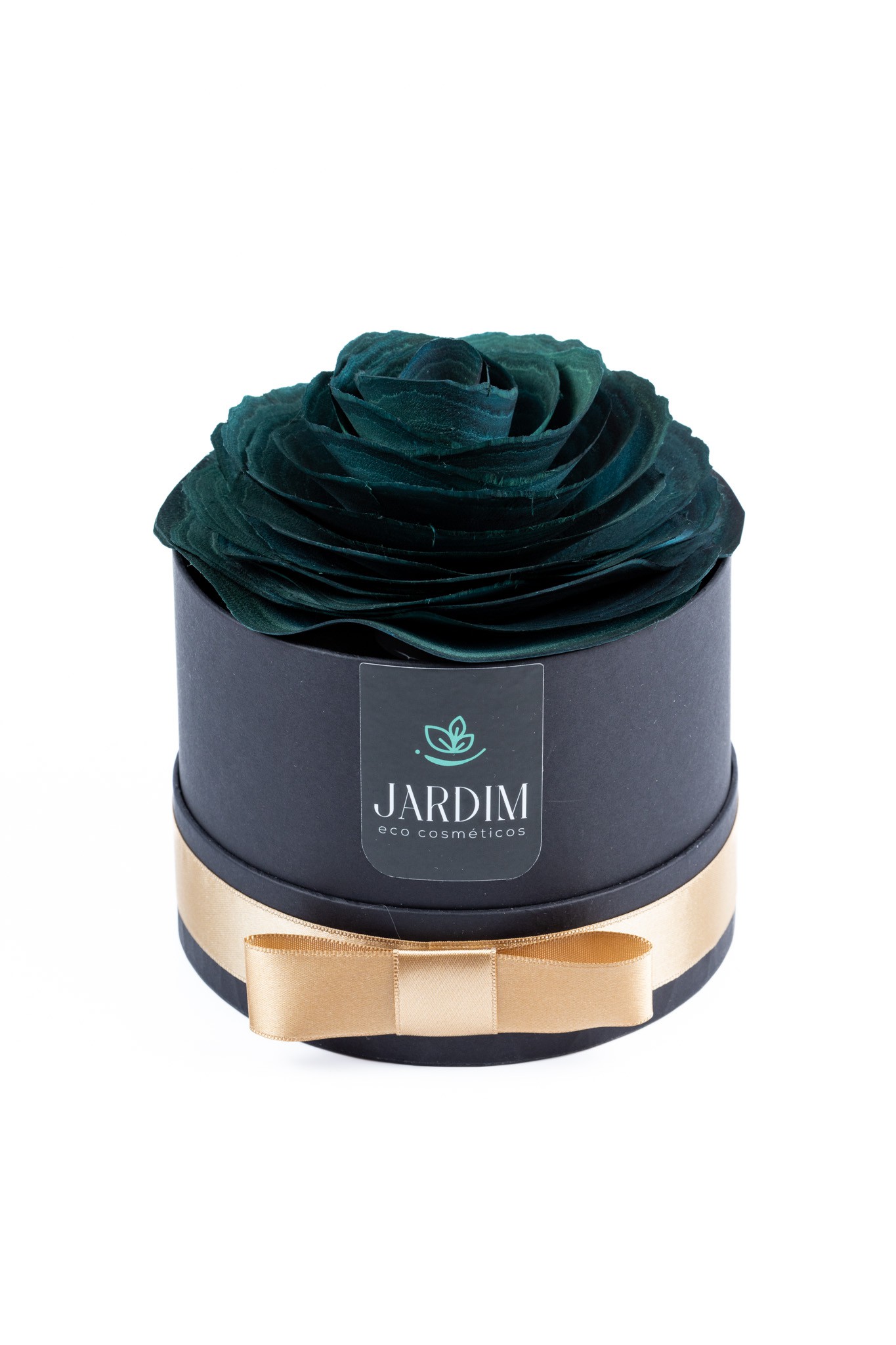 Caixa flor box redonda verde - Jardim Eco Cosmeticos
