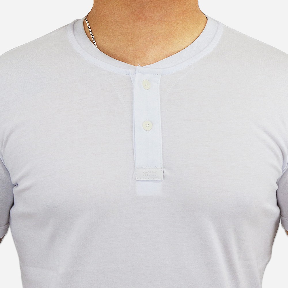 Camiseta Masculina King & Joe Gola Padre Henley - Authentic Man ...