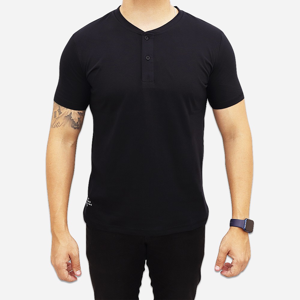 Camiseta Masculina King & Joe Gola Padre Henley - Authentic Man ...