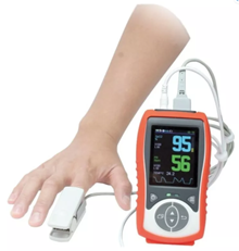Oxímetro de pulso Portátil + TEMP Oxi Master 300. - BPM Hospitalar ...