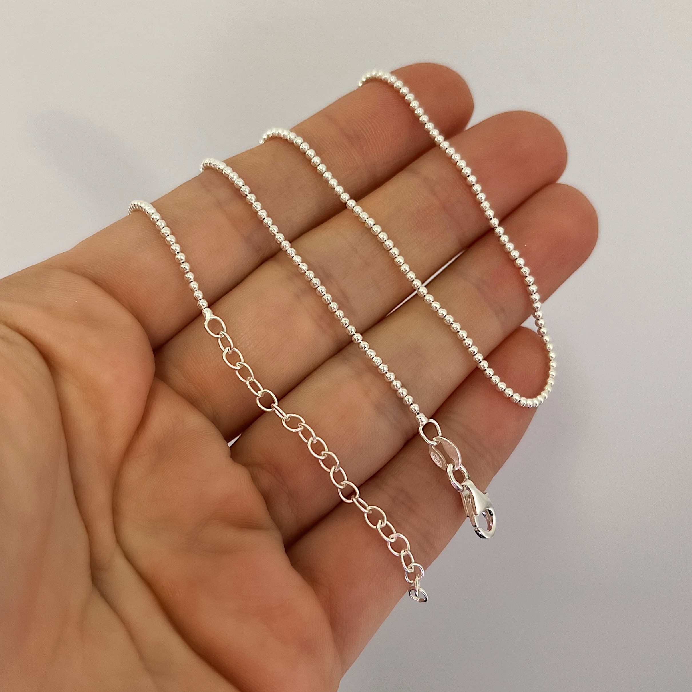 Colar de Prata 925 Bolinhas | Atacado de Prata 925 | - Monsur - Atacado ...