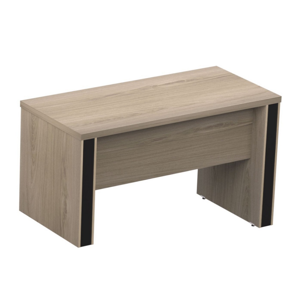 Mesa Retangular para Escritório M40 Gold Tampo Madeira - Um Toque Móveis