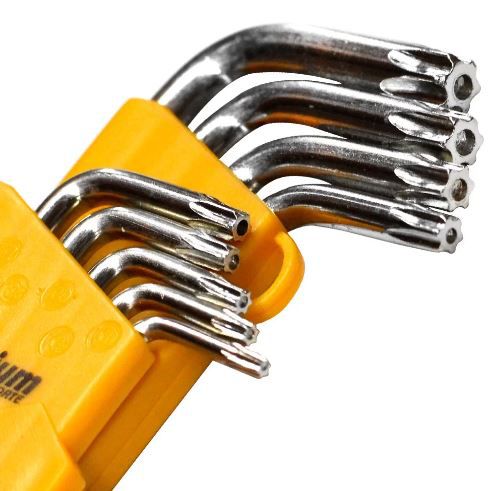 Jogo Chave Torx T10 a T50 9 Peças Longo Titanium - EBFix Comercial